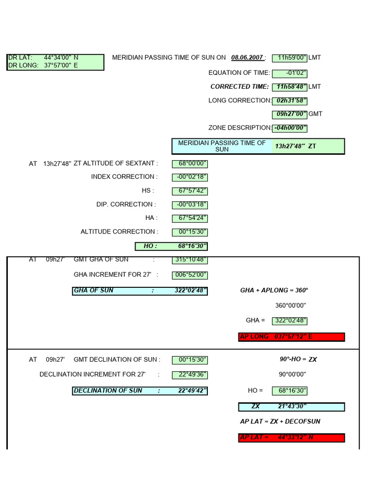 Meridian Passage 1 | Download Free PDF | Earth Sciences | Astronomy