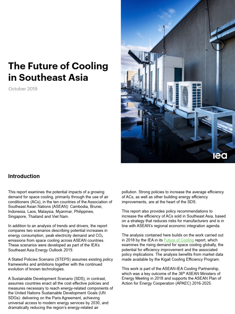 The Future of Cooling in Southeast Asia | PDF | International Energy ...