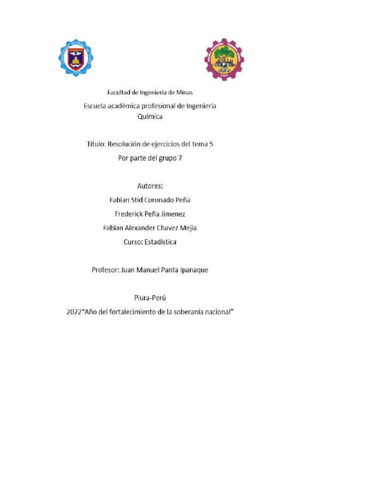 Ejercicios Del Tema 5 Por Parte Del G7 | PDF