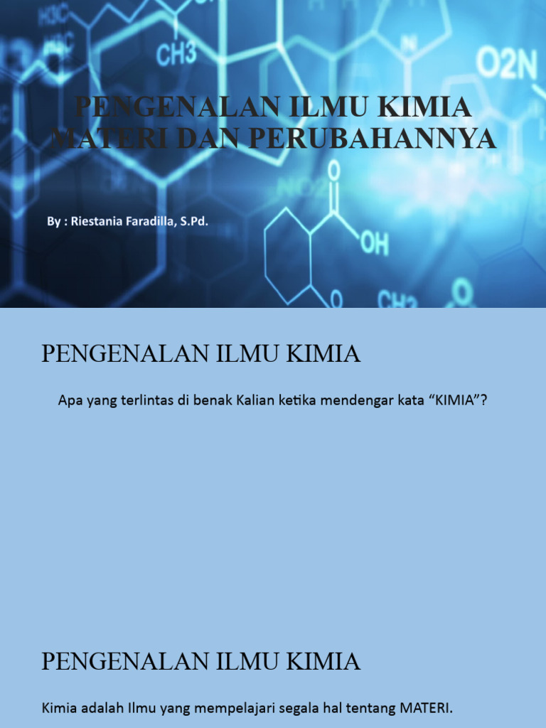 Pengenalan Ilmu Kimia | PDF