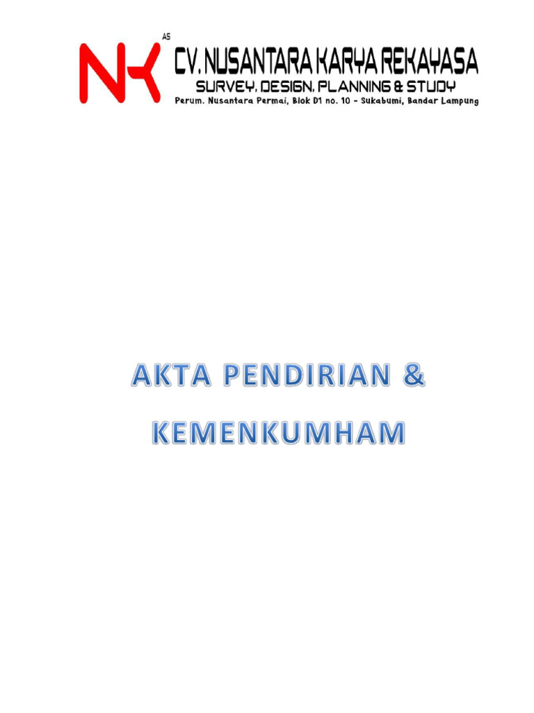 CV Nusantara Karya Rekayasa 2024 | PDF