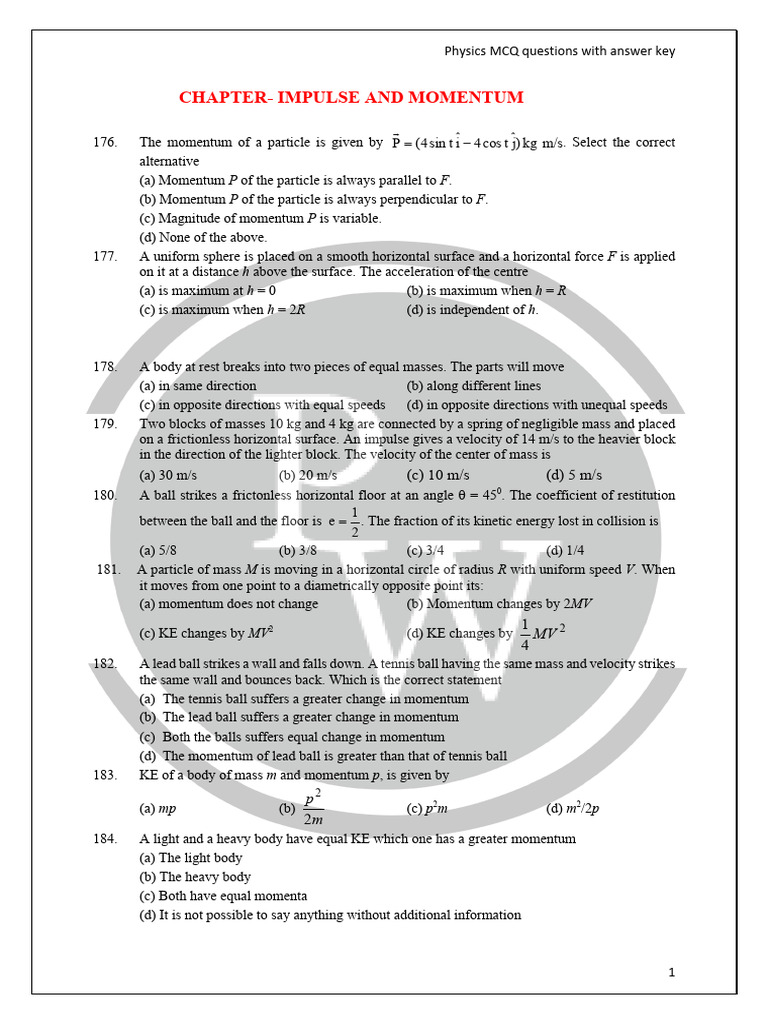 Impulse and Momentum | PDF | Momentum | Collision