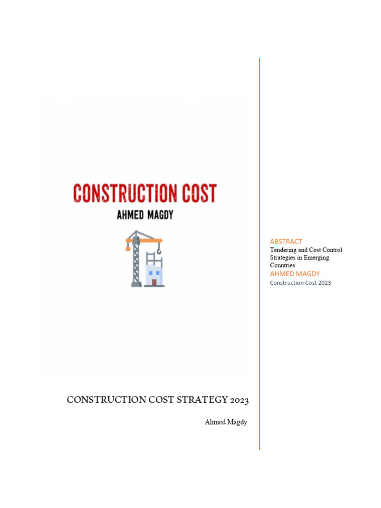 Construction Cost | PDF
