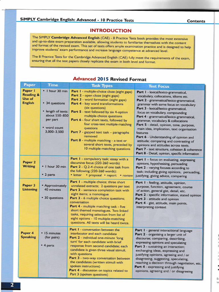 CAE Format | Download Free PDF | Learning | Cognition