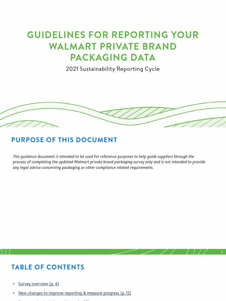 Walmart Private Brand Packaging Guide | PDF | Recycling | Packaging And ...