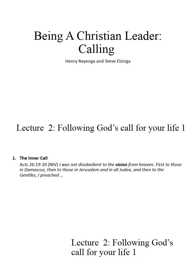 Calling | PDF