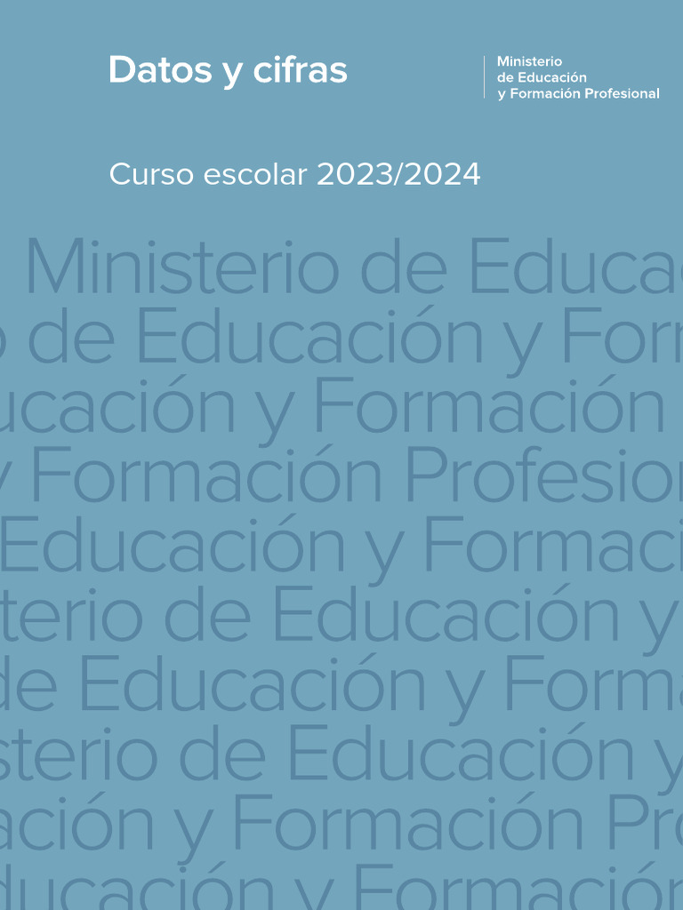 Datos del Sistema Educativo 2023/2024 | PDF | Maestros | Producto ...