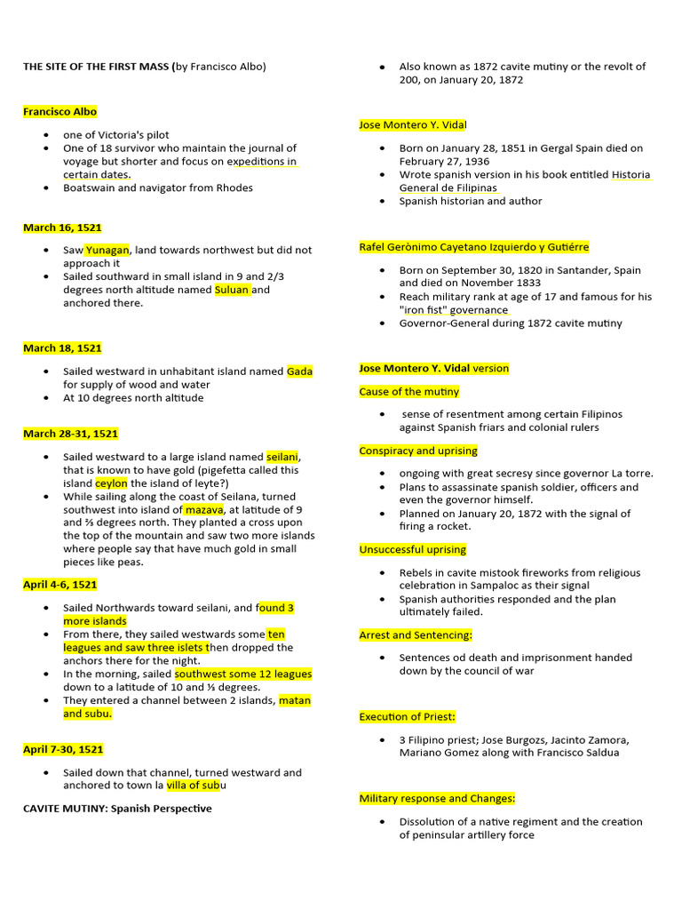 The Site of The First Mass (By Francisco Albo) | PDF | Philippines