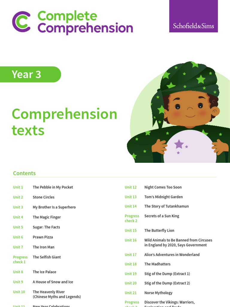 Complete Comprehension Year 3 Printable Texts | PDF | Glacier | Sugar