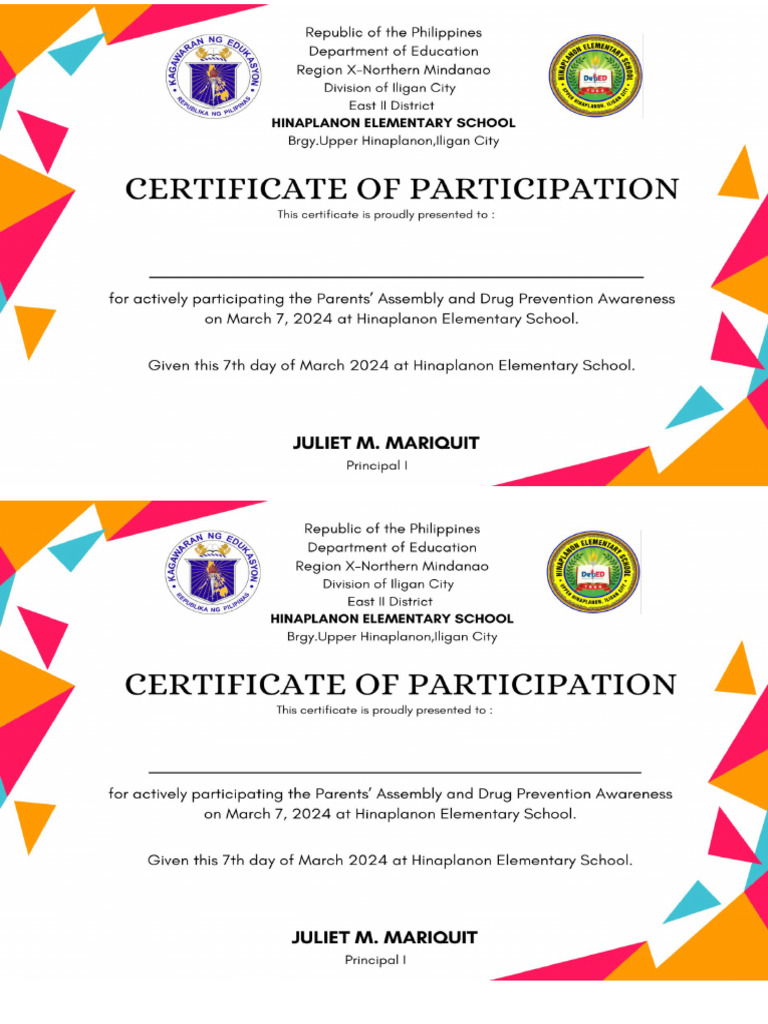 Certi Partification | PDF