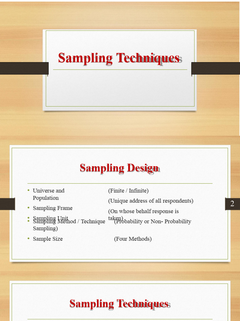 Sampling Techniques | PDF | Sampling (Statistics) | Methodology Sampling Techniques | PDF | Sampling (Statistics) | Methodology