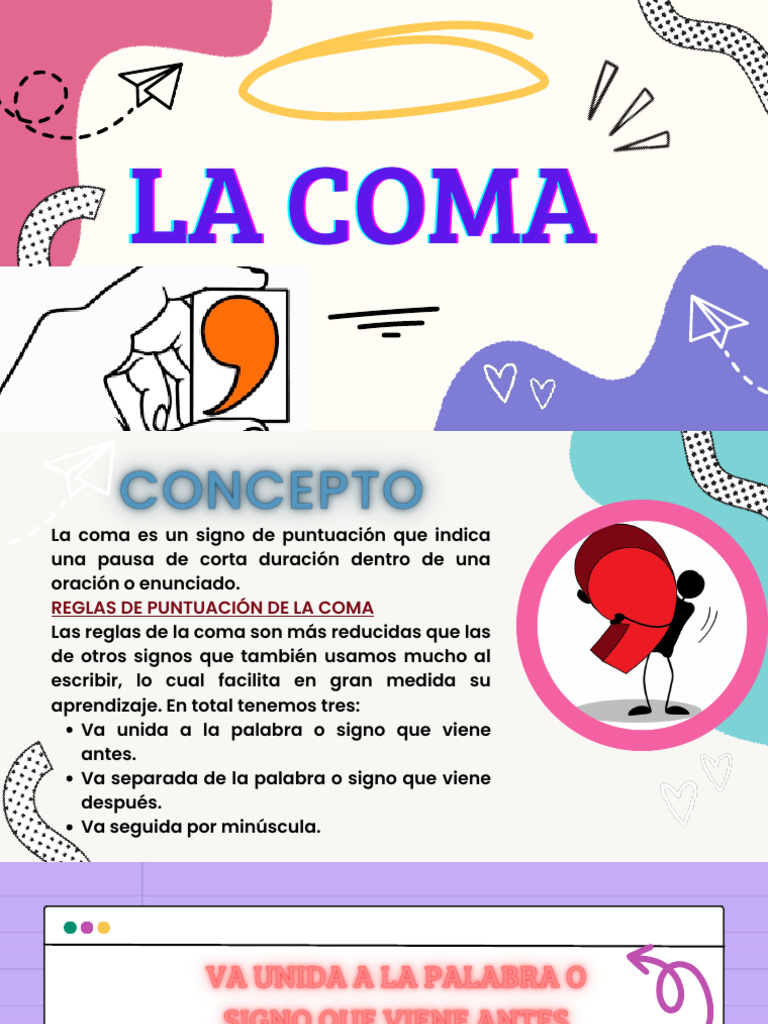 Coma Signo De Puntuacin Concepto Origen Usos Ejemplos