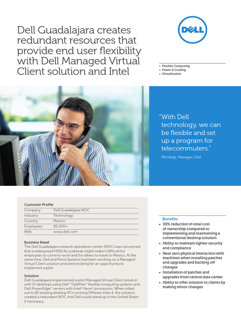 Vmware Dell On Dell Case Study Guadalajara Network Ops Center1 | PDF
