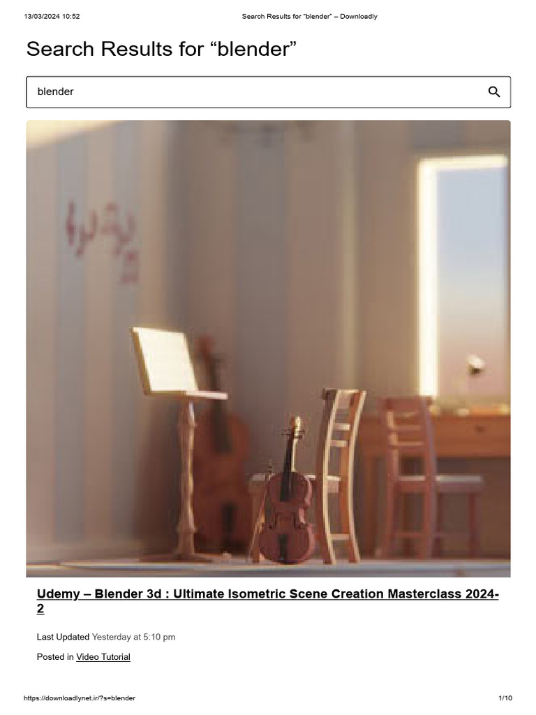 Search Results For "Blender" - Downloadly | PDF | 3 D Computer Graphics ...