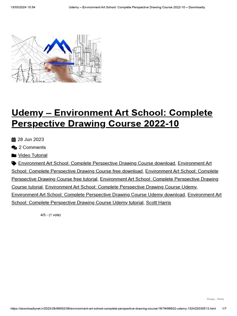 Udemy - Environment Art School - Complete Perspective Drawing Course ...