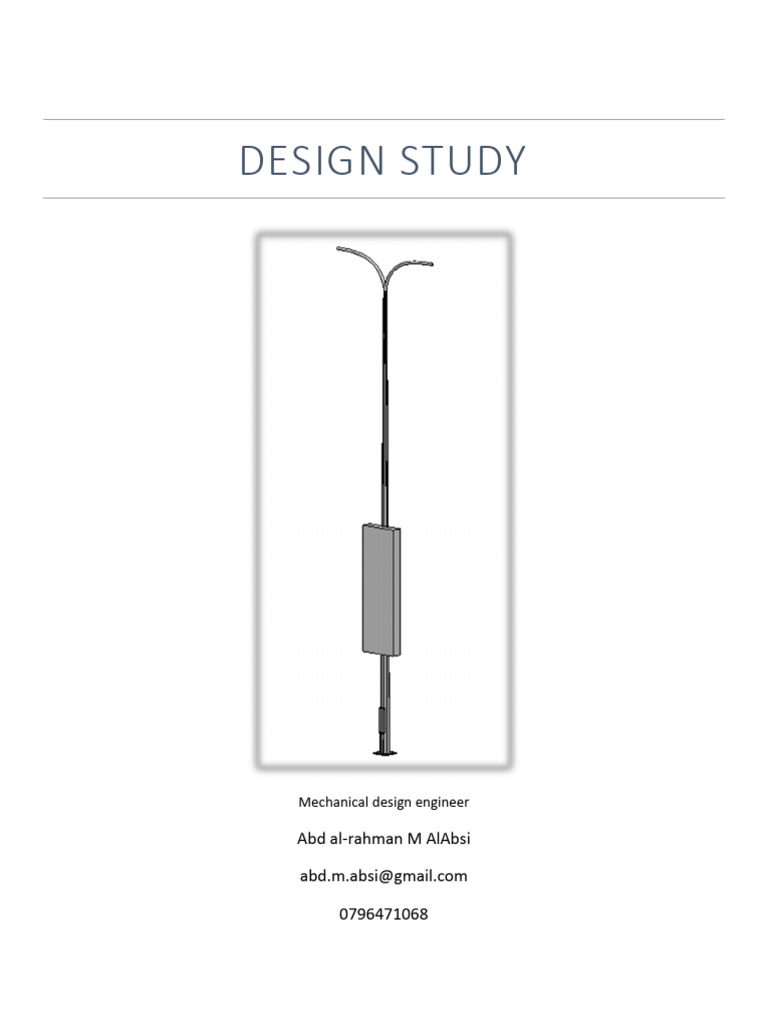 Design Study | PDF | Strength Of Materials | Stress (Mechanics)