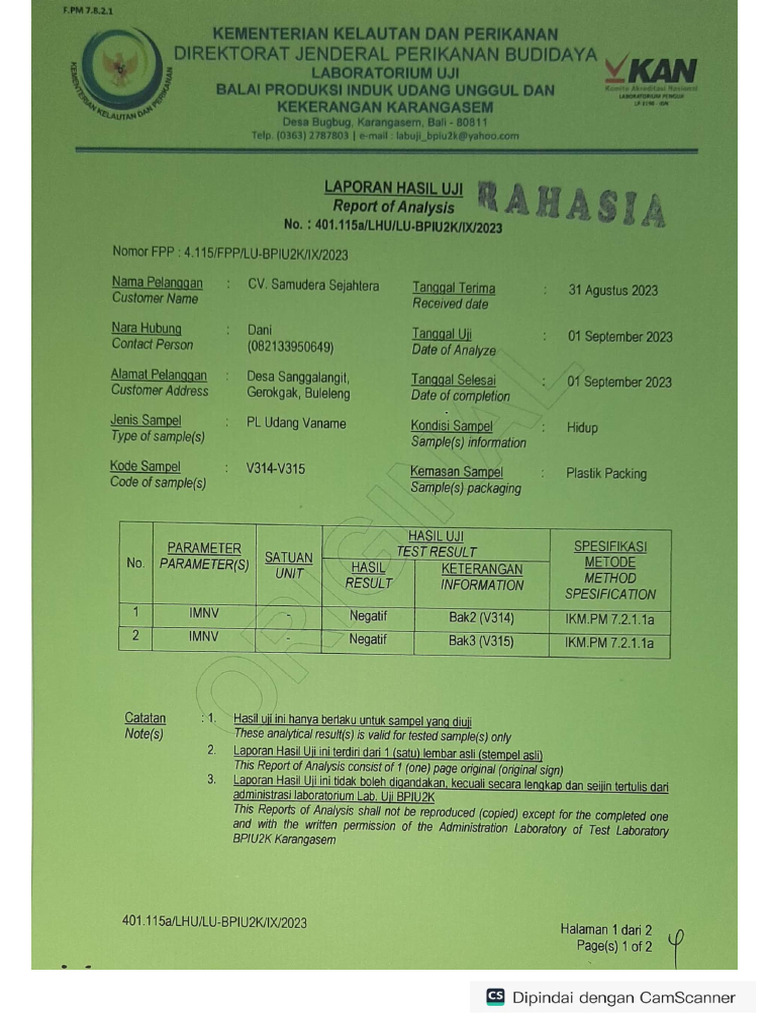 115 - CV Samudera Sejahtera | PDF