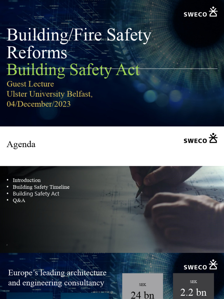 UU Guest Lecture WN - Building Safety Act | PDF | Safety | Fire Safety