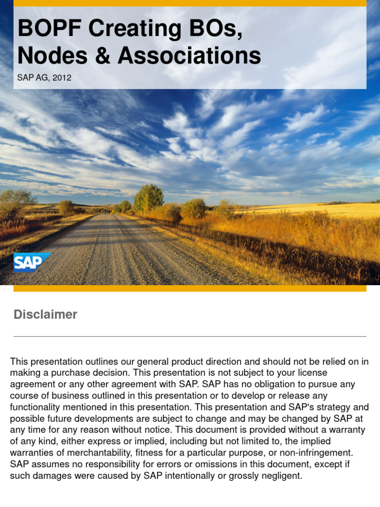 03 BOPF Creating BOs, Nodes and Associations | PDF | Databases | Blackberry