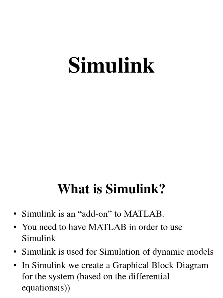 Simulink 1 | PDF