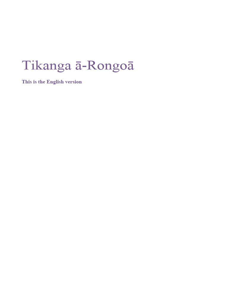 Tikanga A Rongoa Apr14 v2 | PDF | Occupational Safety And Health | Risk