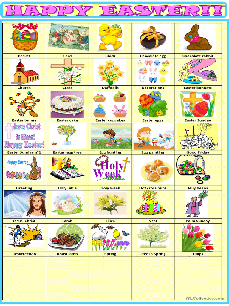 Easter Pictionary | PDF | Religion & Spirituality