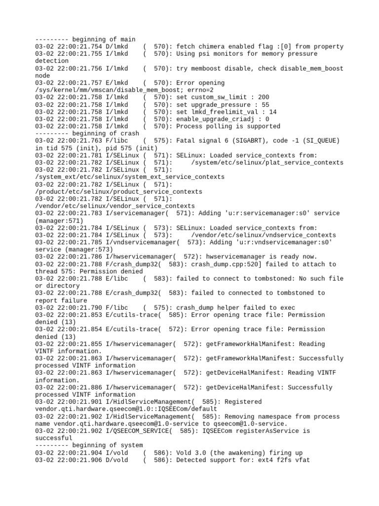 Android Memory Management Logs | PDF | Encryption | Computer Data Storage