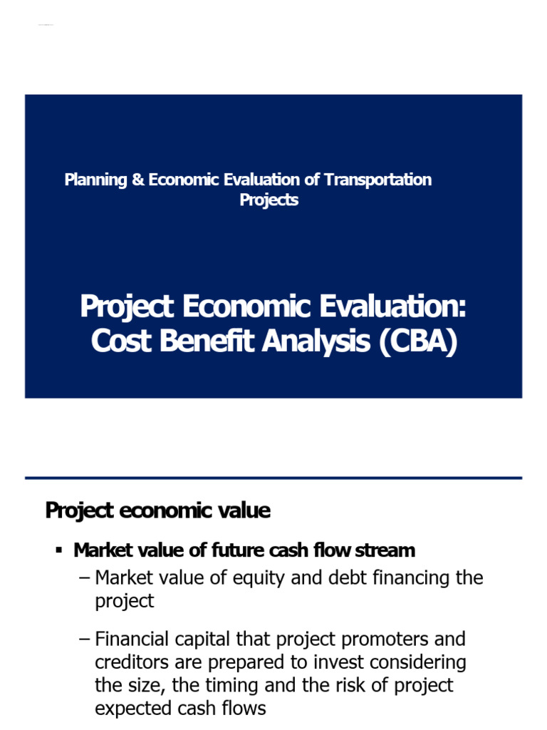 Project Evaluation CBA | PDF | Net Present Value | Internal Rate Of Return