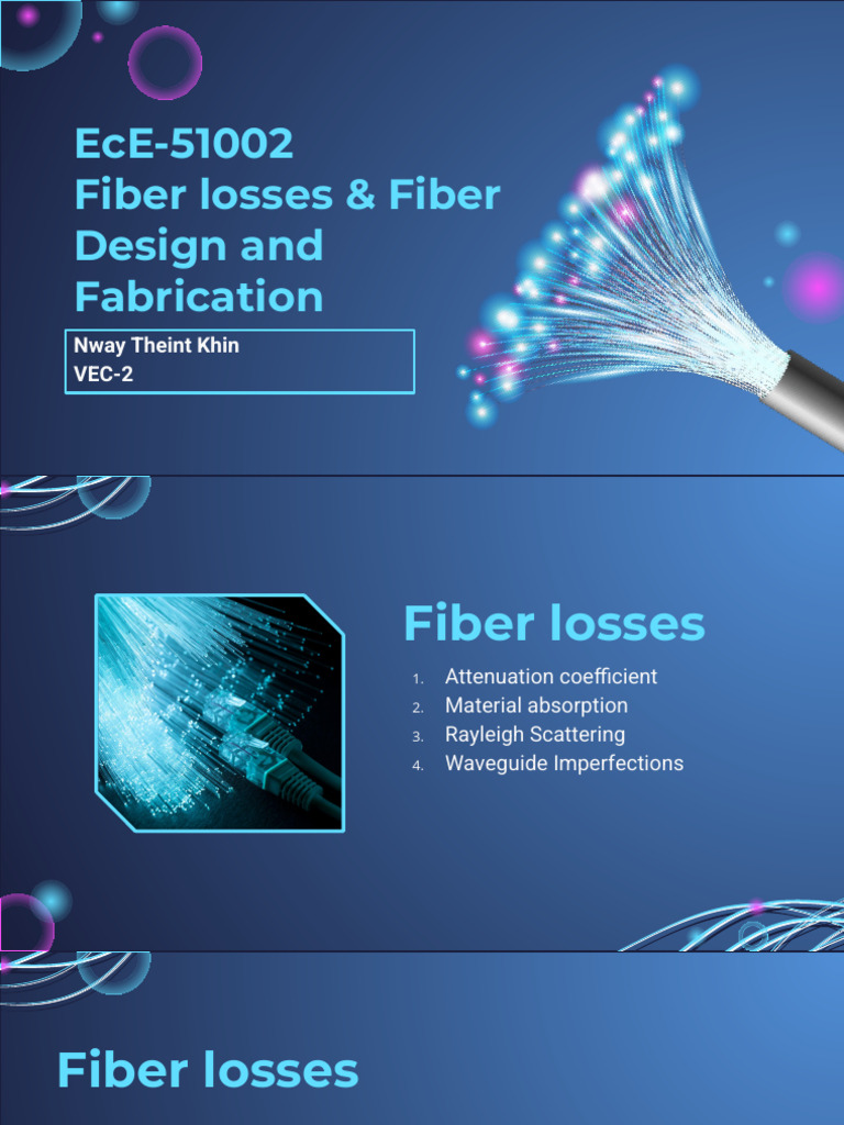 Fiber Losses and Cables | PDF | Optical Fiber | Attenuation