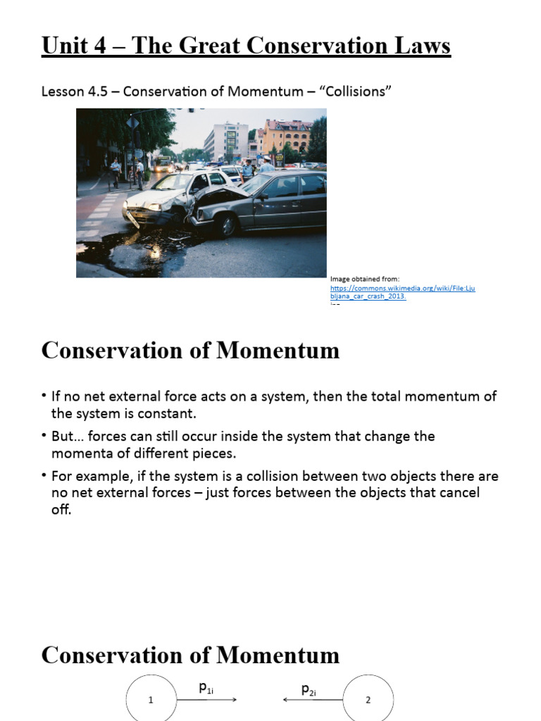 Unit_4_-_Lesson_4.5_-_Conservation_of_Momentum | PDF | Collision | Momentum