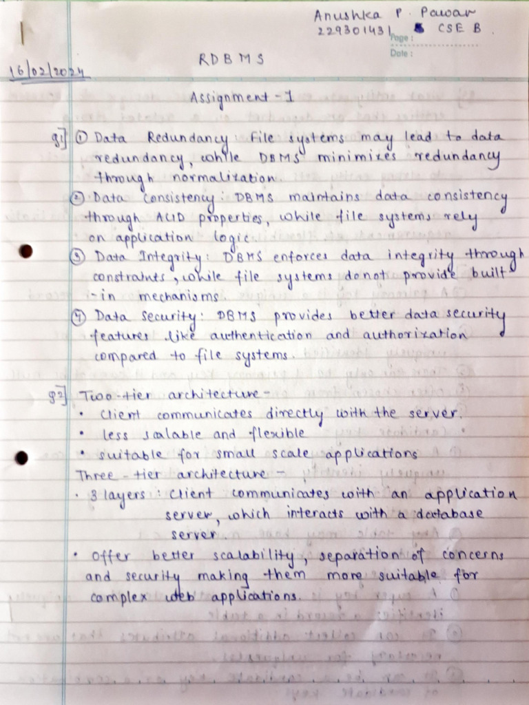 Rdbms Assgn1 Pdf 3628
