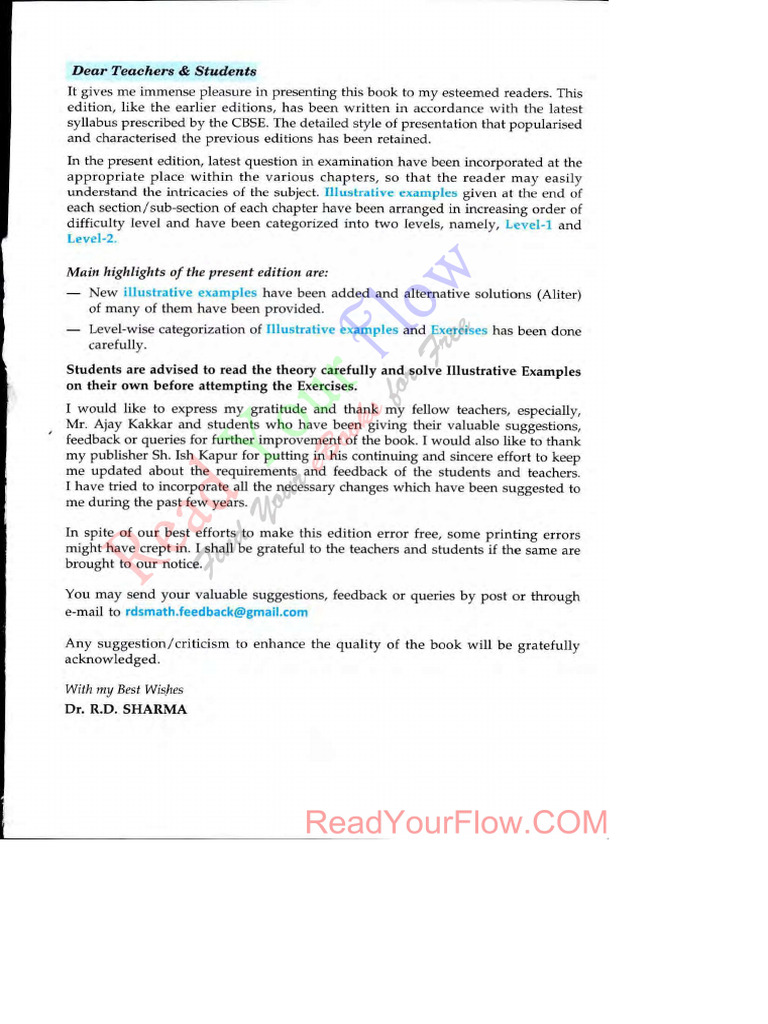 RD Sharma Part 2 | PDF