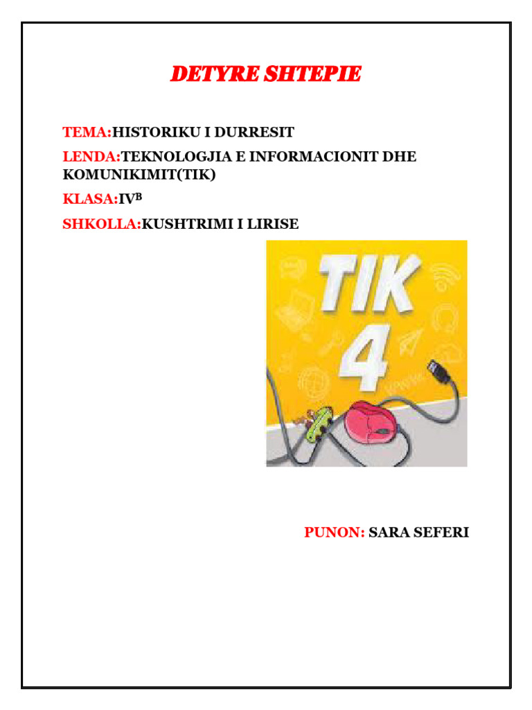 Detyre Shtepie | PDF