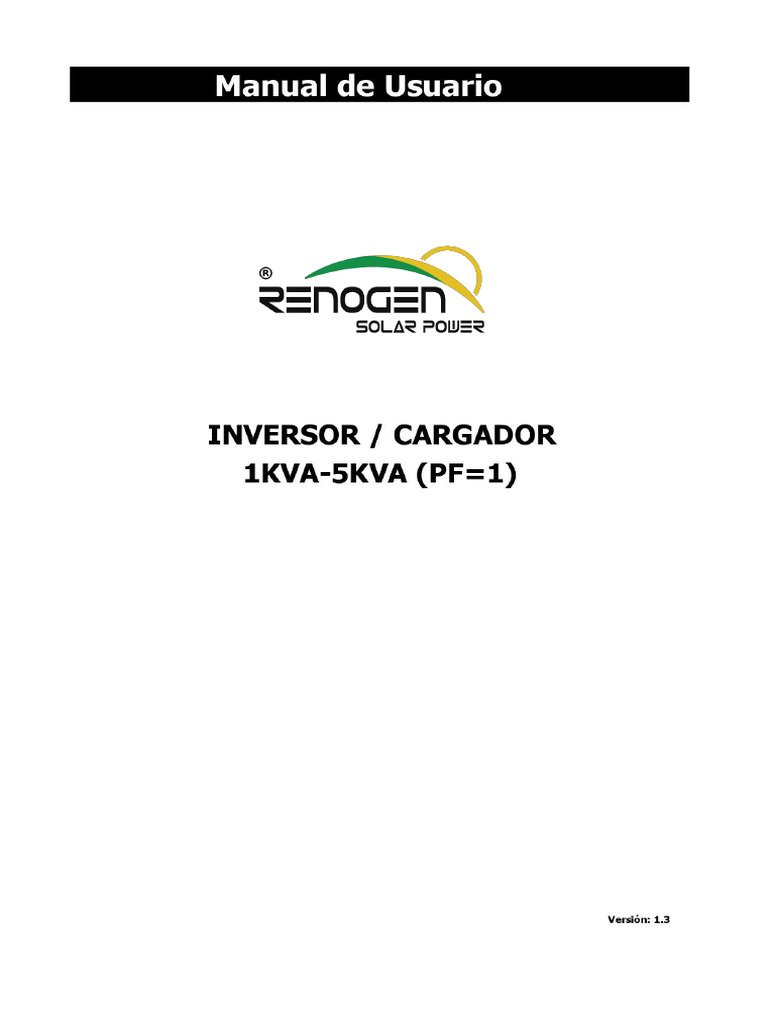 PVI-VP VM PF1 Manual V1.3.es | PDF