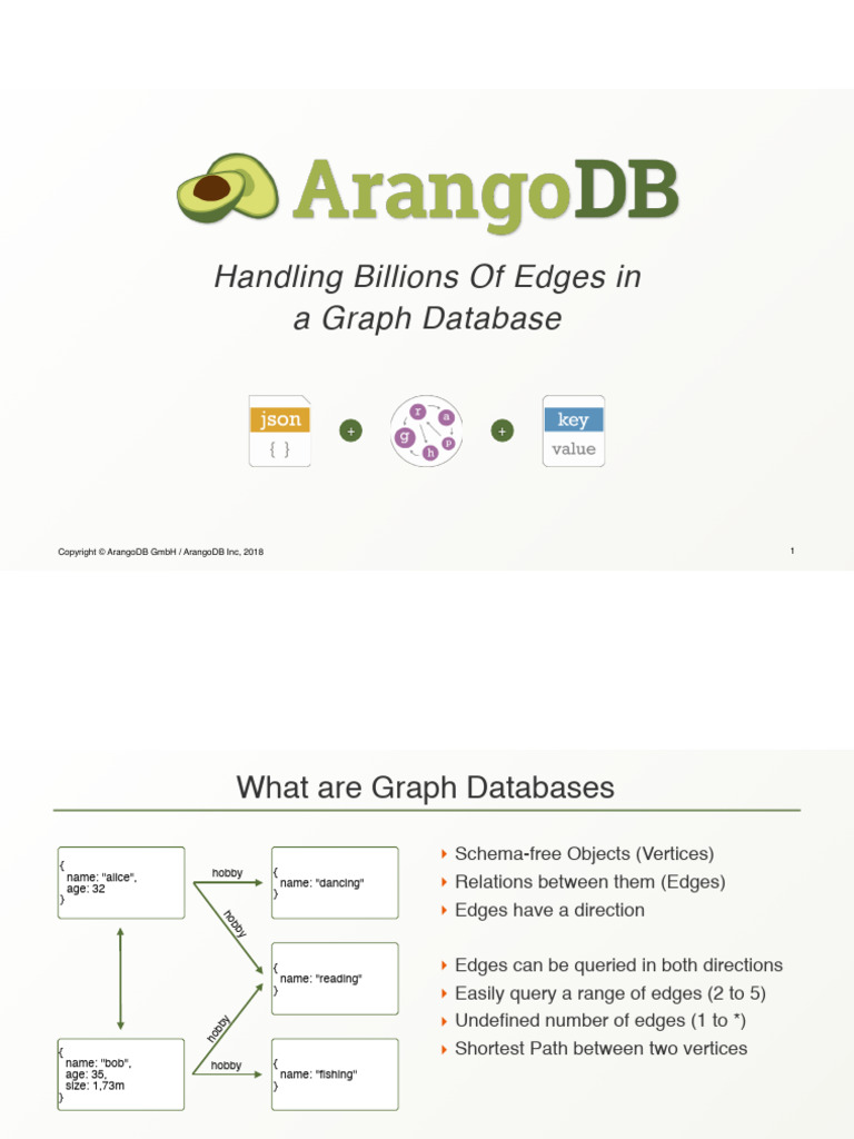 ArangoDB PDF Submission Handling Billions of Edges in A Graph Database | PDF | Vertex (Graph ...