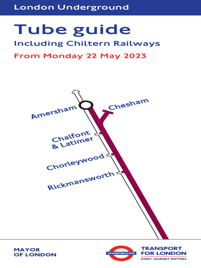 Amersham Tube Guide May 2023 | PDF | Rail Transport | Rapid Transit