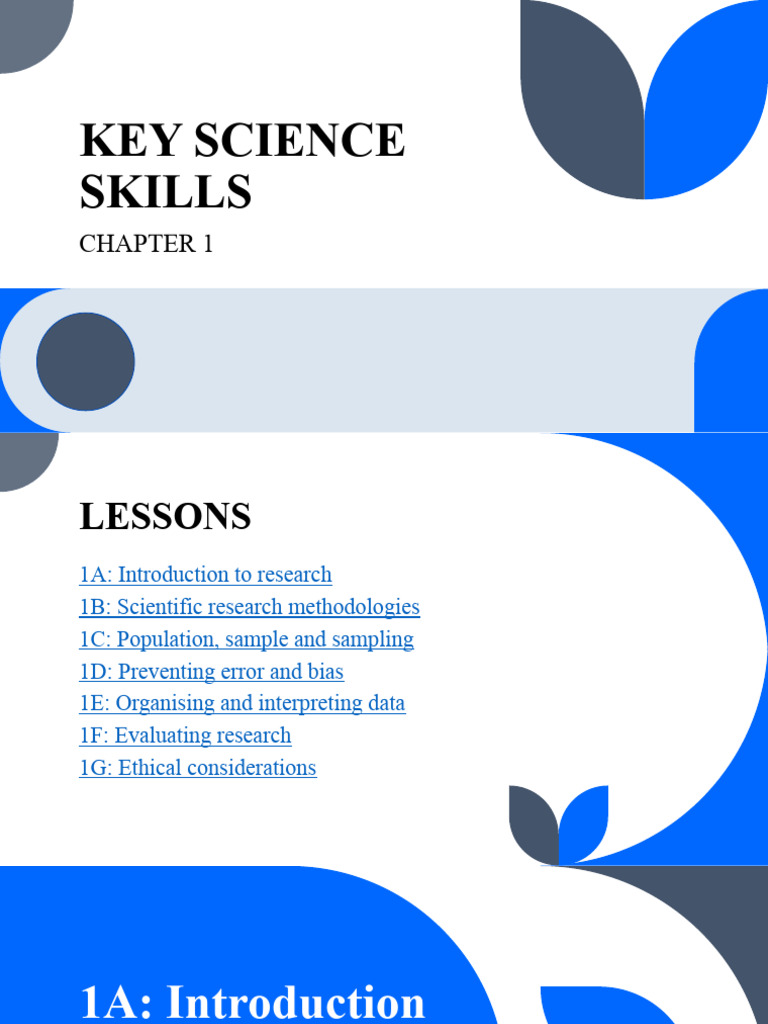 0 - Key Science Skills | PDF | Accuracy And Precision | Observational Error