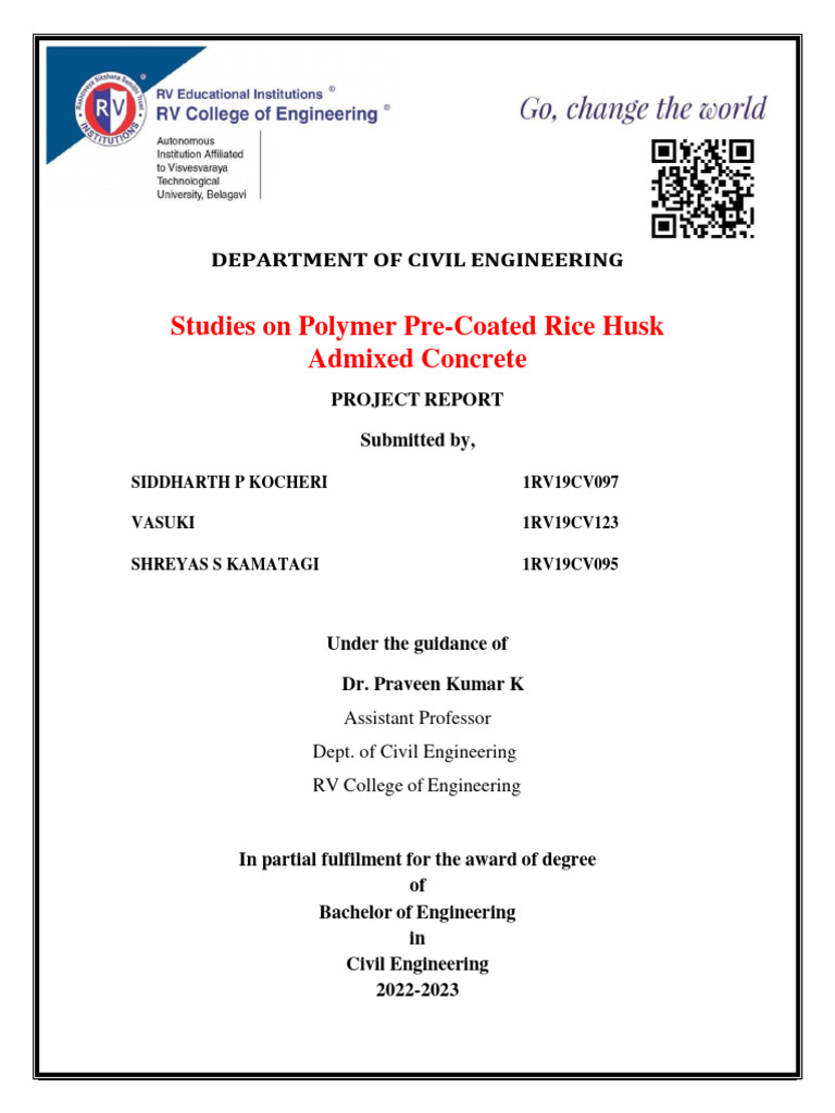 FINAL REPORT (1) - Merged | PDF | Composite Material | Concrete
