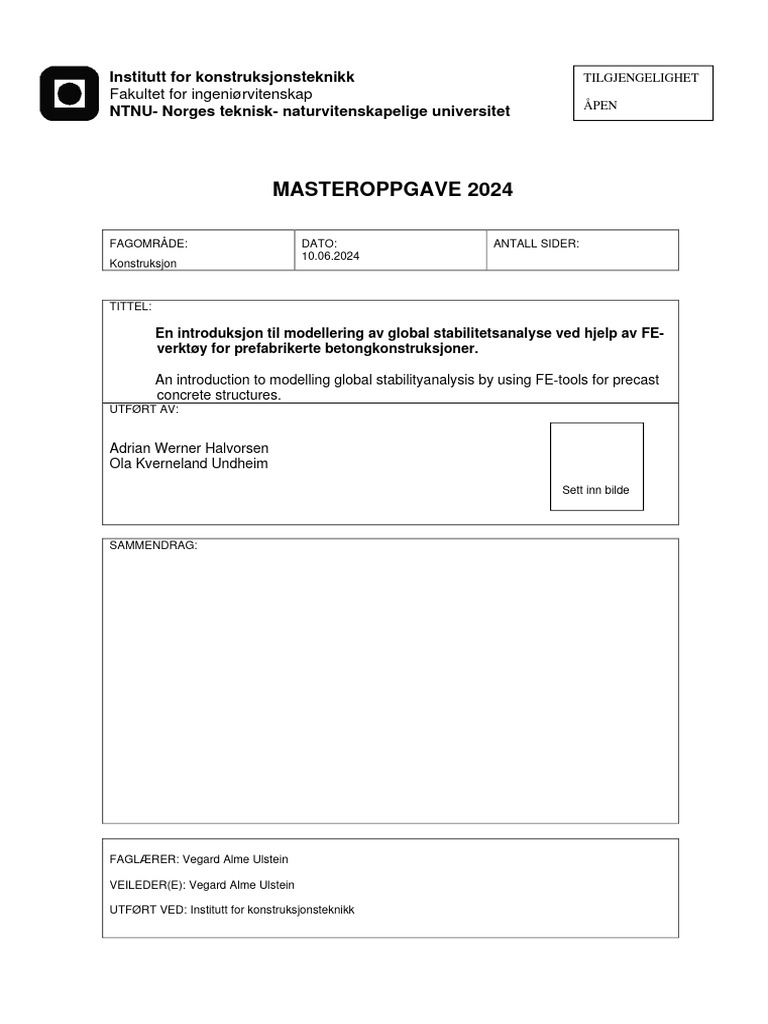 Masteroppgave Vår 2024 | PDF