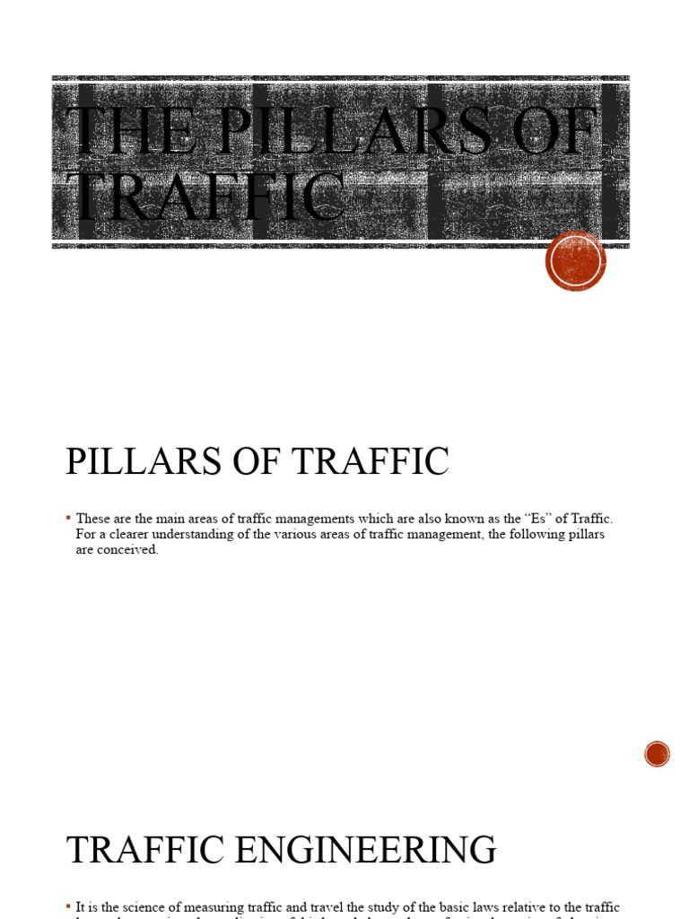 The Pillars of Traffic | PDF | Traffic | Transport