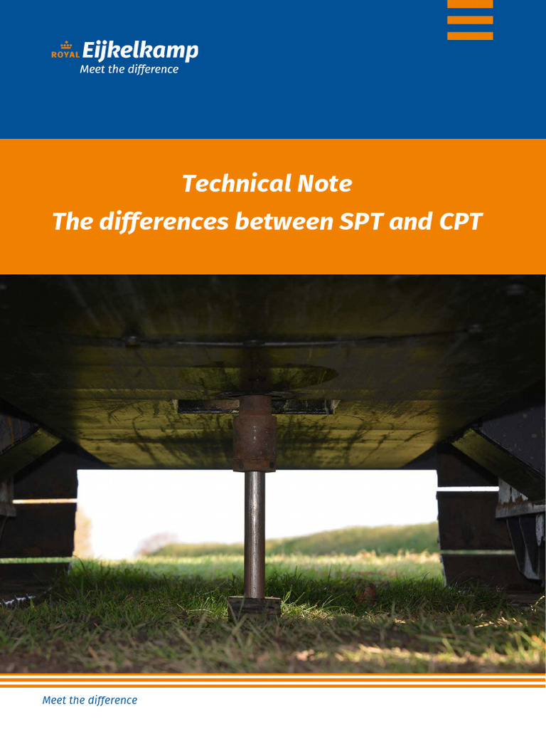Technical Note SPT Vs CPT | PDF | Geotechnical Engineering | Soil