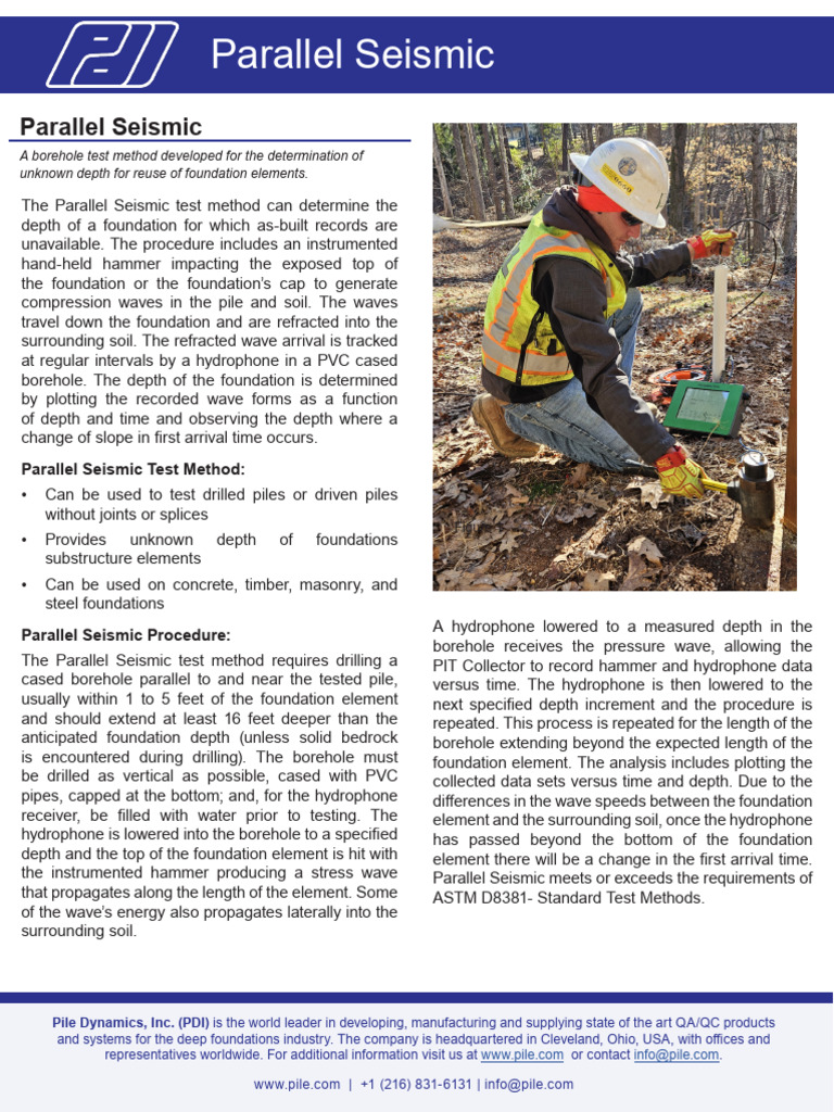 Parallel Seismic for Foundation Depths | PDF | Deep Foundation ...