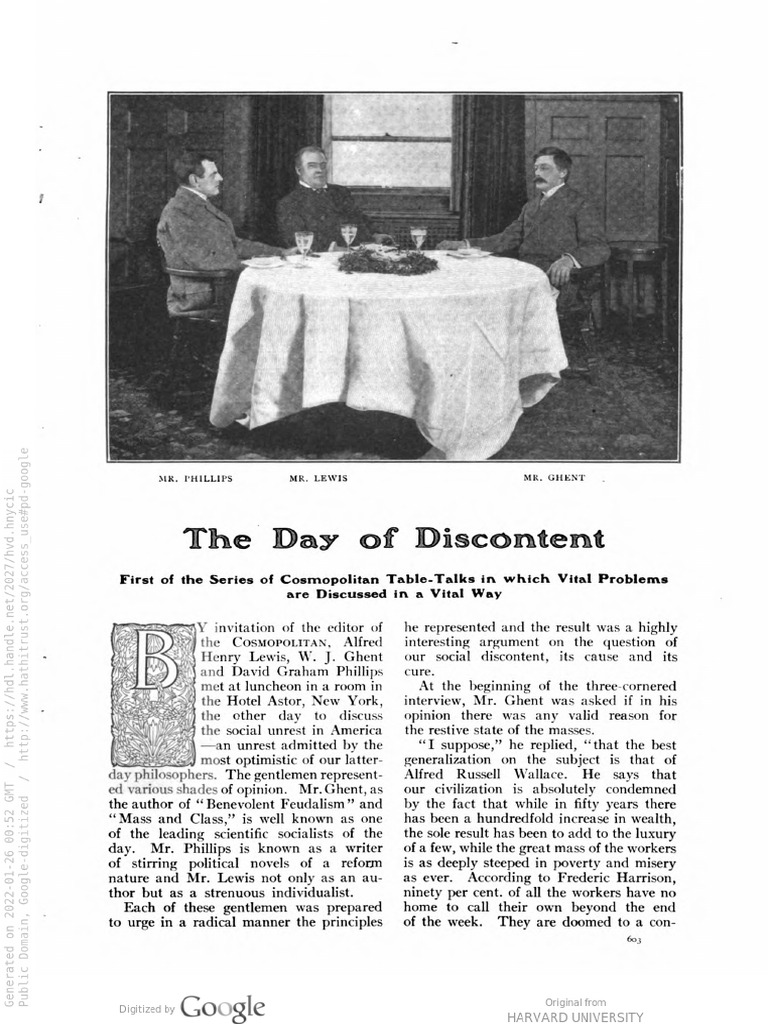 Alfred Henry Lewis 9 Meals Cosmopolitan Magazine | PDF