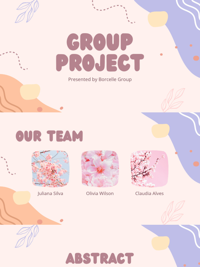 Pastel Cute Group Project Presentation | PDF