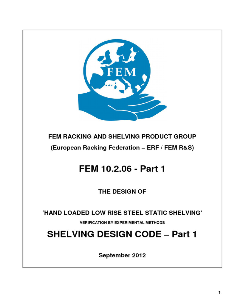 11 - Fem Racking and Shelving Product Group | PDF | Rolling ...