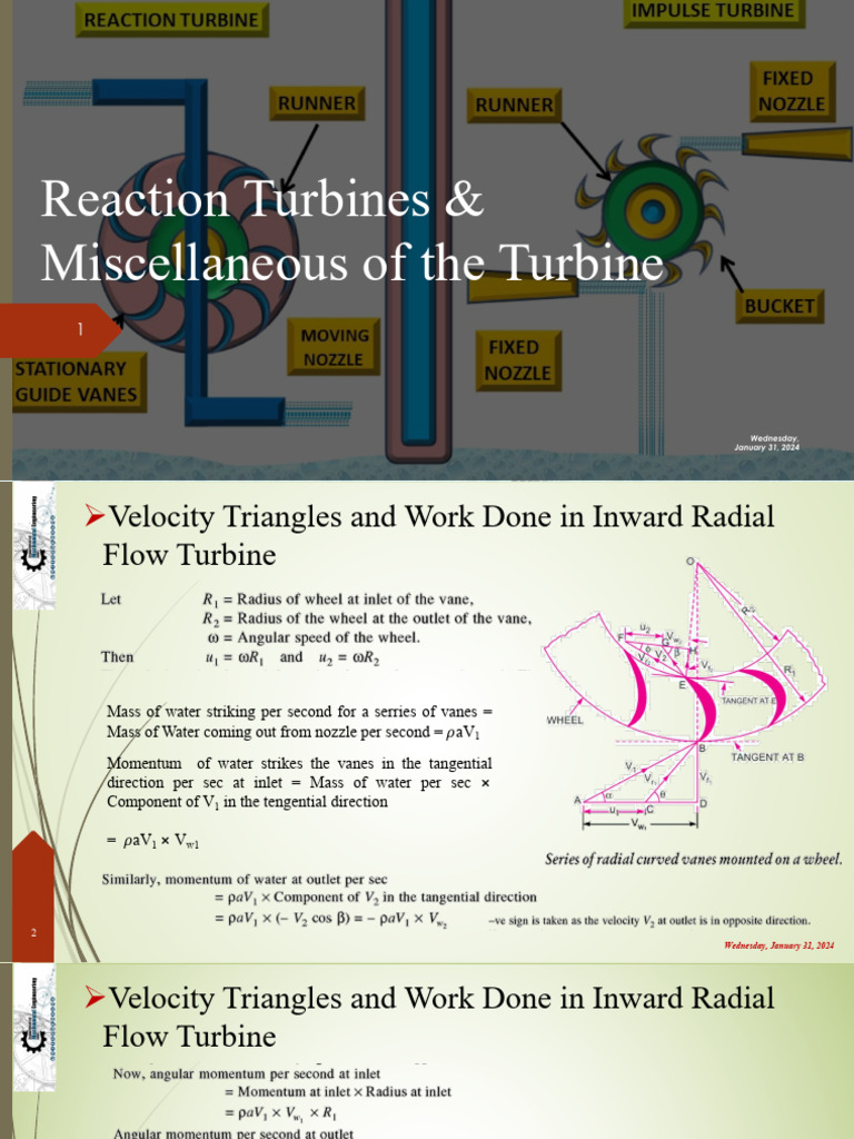 7. Reaction Turbine | PDF | Turbine | Mechanical Engineering