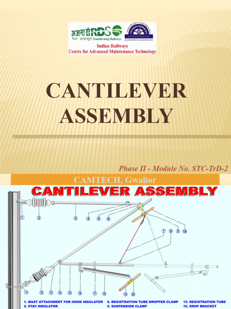OHE Cantilever Assembly Overview | PDF | Materials | Civil Engineering