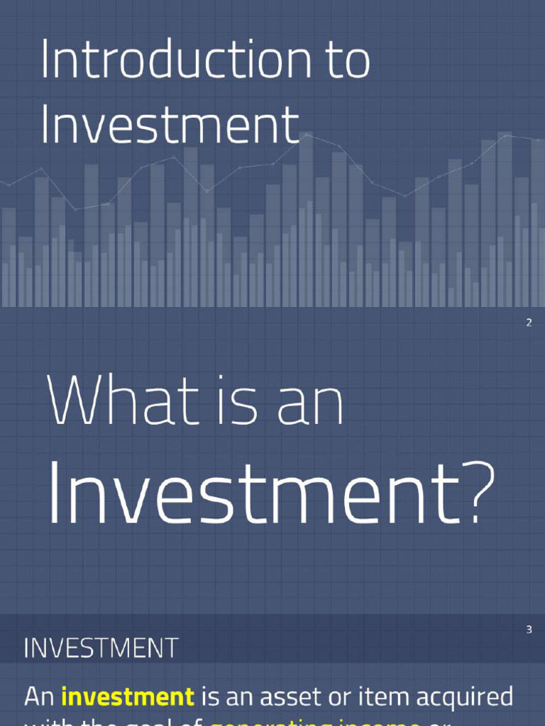 Chapter 1 - Introduction To Investment | PDF