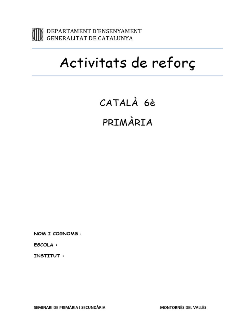 Dossier Deures Estiu Català | PDF