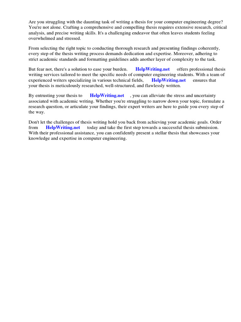 Best Thesis Title For Computer Engineering | PDF | Thesis | Engineering